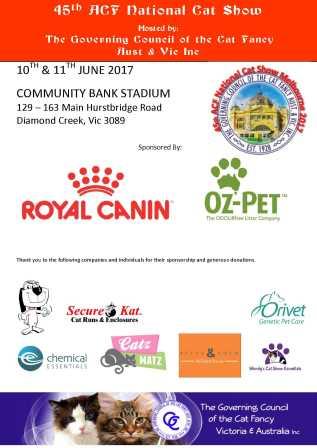 The Governing Council of the Cat Fancy Australia and Victoria